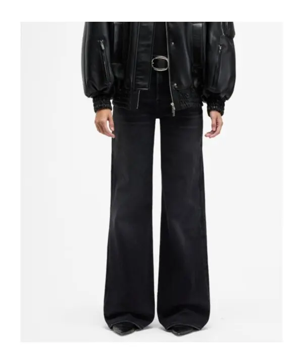 7 For All Mankind Lotta Straight-leg Jeans - Black
