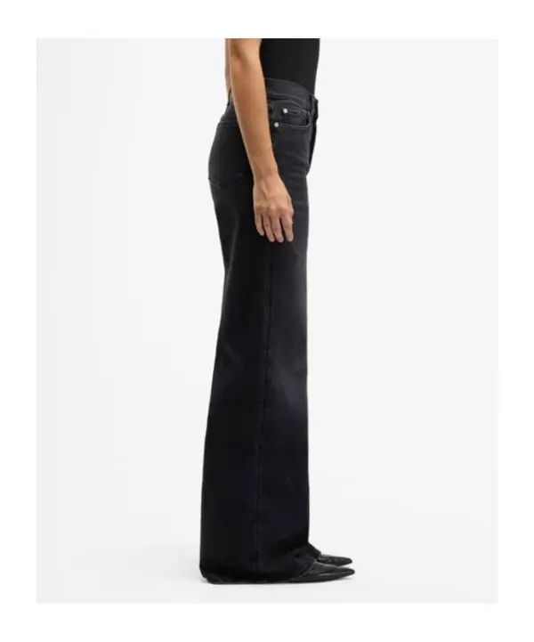 7 For All Mankind Lotta Straight-leg Jeans - Black