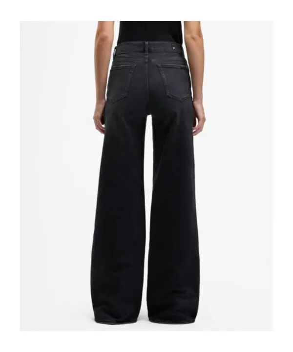 7 For All Mankind Lotta Straight-leg Jeans - Black