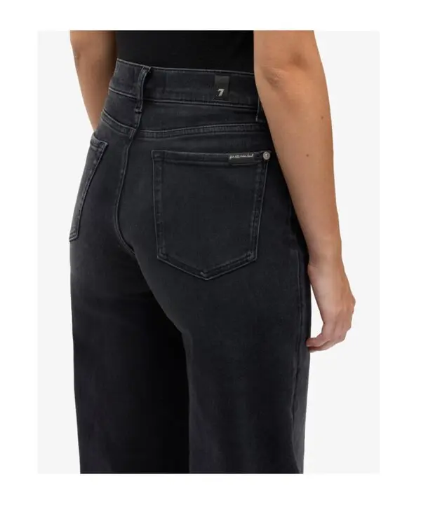 7 For All Mankind Lotta Straight-leg Jeans - Black