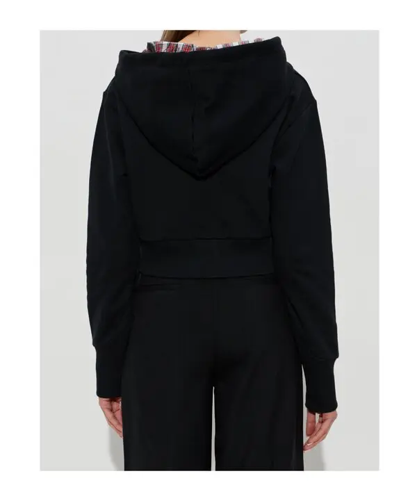 VIVIENNE WESTWOOD Leo Striped Drawstring Hoodie - Black