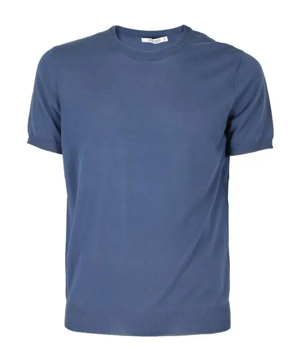 KANGRA Knit Pullover Top - Blue