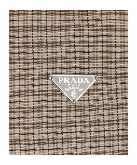 Prada Checked Button-up Jacket