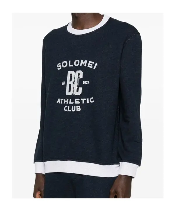 Brunello Cucinelli Graphic Printed Glittered Sweatshirt - Black