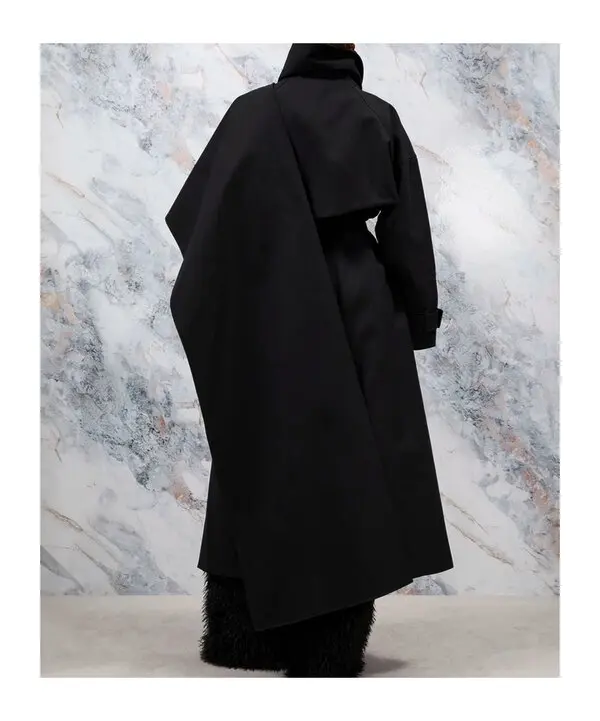 ENTIRE STUDIOS Long-sleeve Trench Coat With Belted Waist And Cuffs