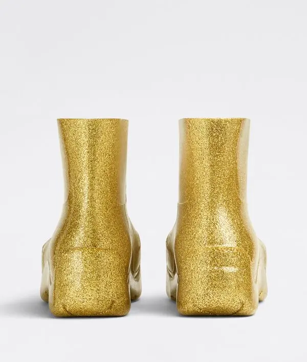 Bottega Veneta Glitter Puddle Boots - Yellow