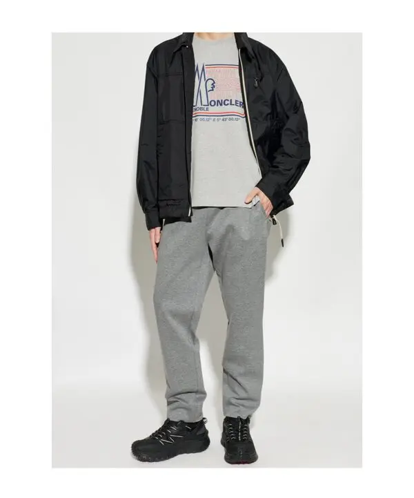 Moncler Straight-leg Joggers - Gray