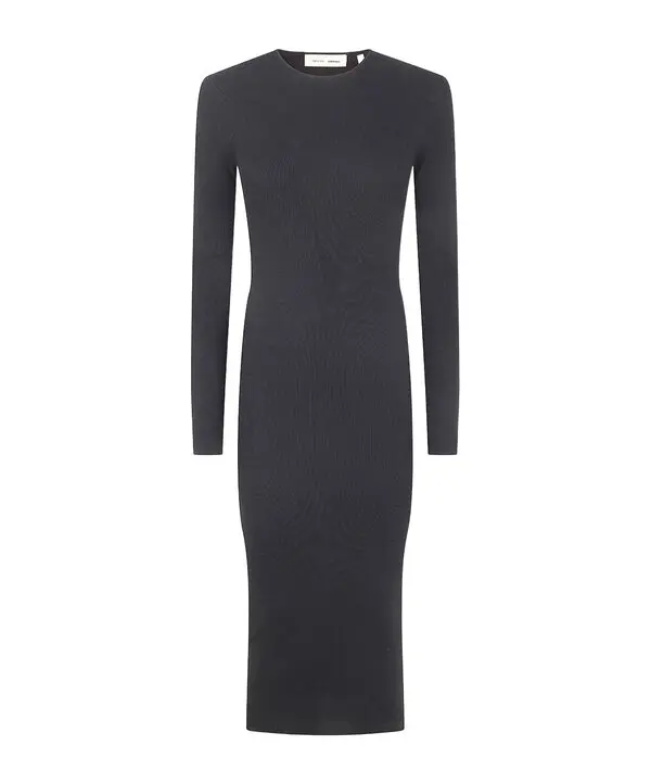 Fear Of God Ribbed Long Sleeve Maxi Dress - Black