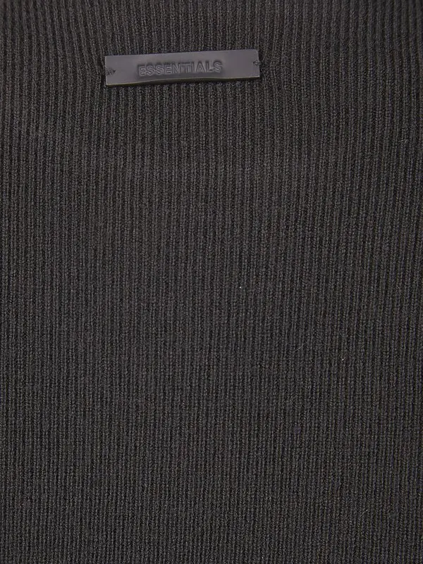 Fear Of God Ribbed Long Sleeve Maxi Dress - Black