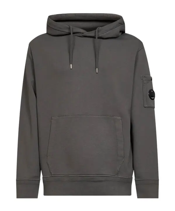 C.P. COMPANY Lens Fleece Hoodie - Black