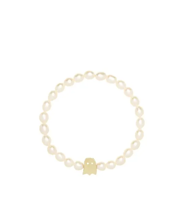 ALIITA Bracelet With Oval Pearls - Yellowgold