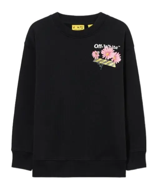 Off-White Daisy Print Crewneck Sweatshirt