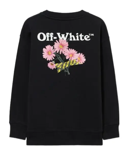 Off-White Daisy Print Crewneck Sweatshirt