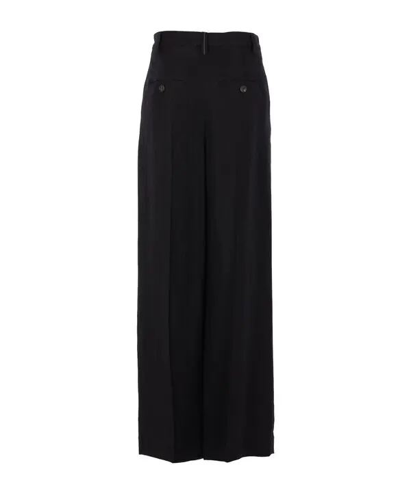 Brunello Cucinelli Wide Leg Pleated Trousers