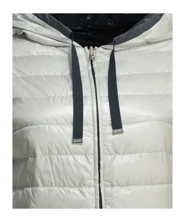 Herno Zip-up Drawstring Quilted Reversible Jacket