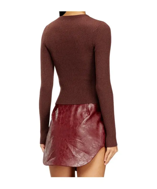 DIESEL® Oval-d Plaque Cut-out Knitted Jumper