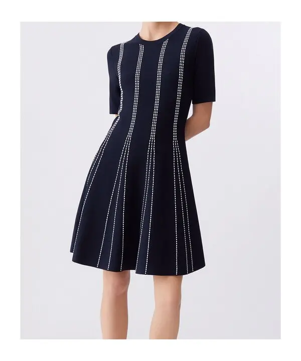 Liu Jo Vertical-line A-line Mini Dress