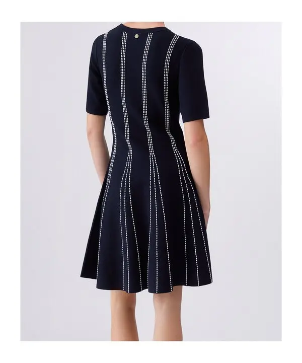 Liu Jo Vertical-line A-line Mini Dress