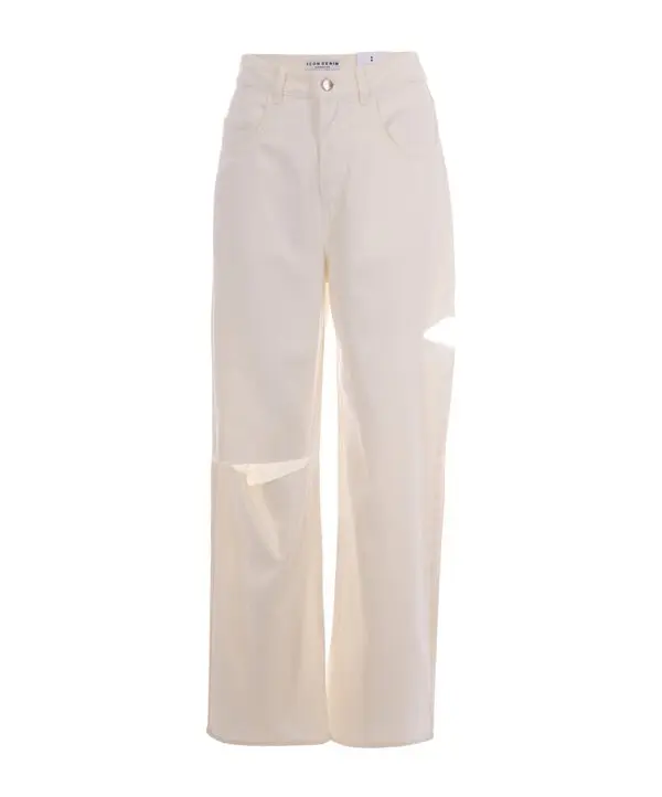 ICON DENIM LOS ANGELES Ripped Jeans - White
