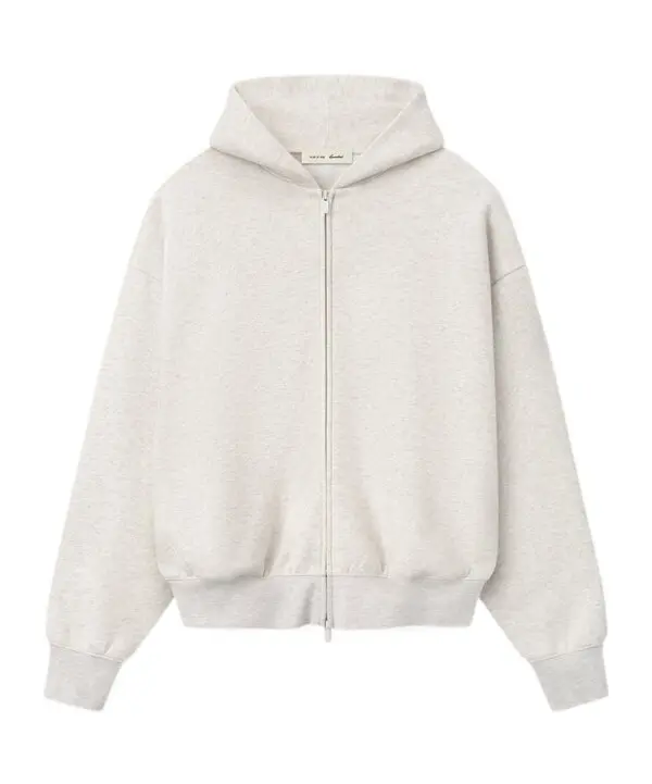 Fear Of God Classic Full-zip Hoodie - White