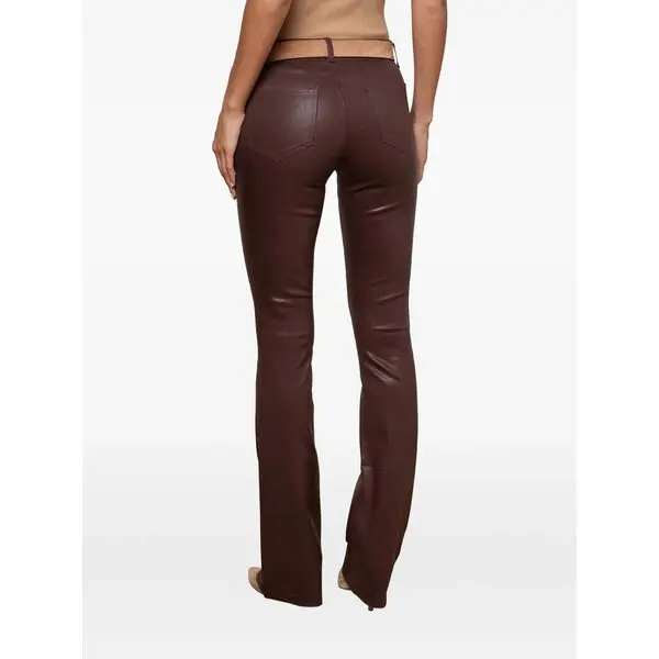 L'Agence Selma Coated Flared Jeans