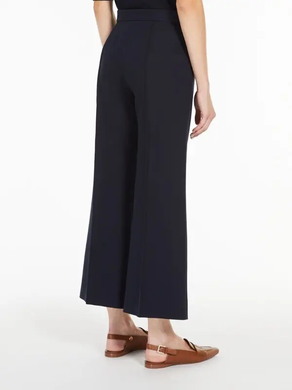 Max Mara Straight Leg Pants With Crimped Details