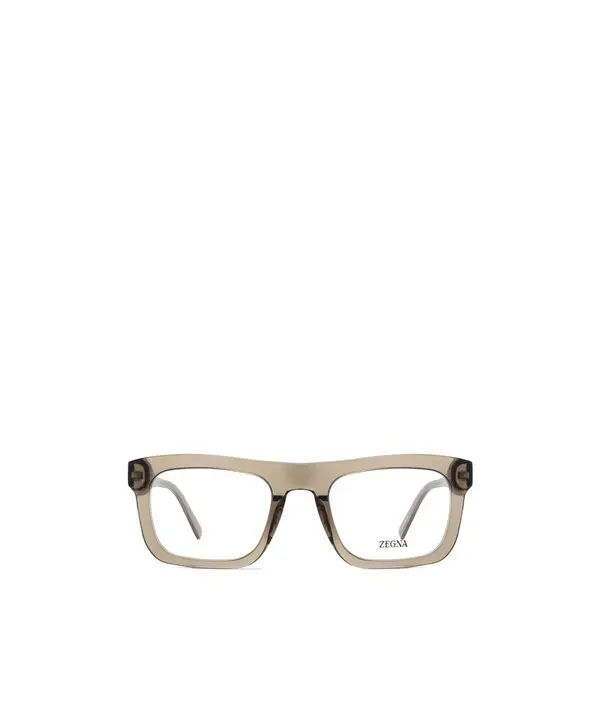 Zegna Square Frame Eyeglasses - Nude
