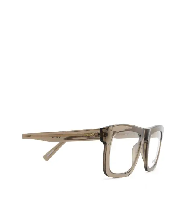 Zegna Square Frame Eyeglasses - Nude