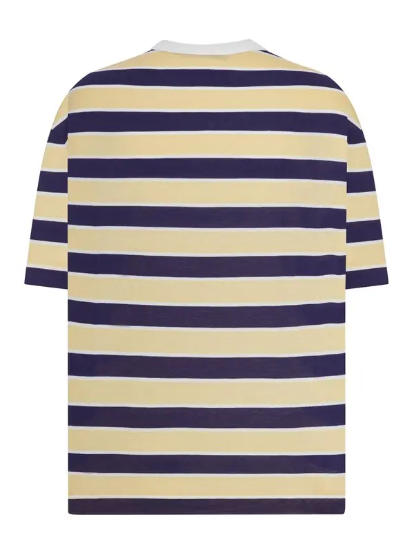 Prada Striped Crewneck T-shirt - Nude