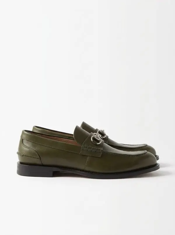 Gucci Loafer With Horsebit - Forest Green