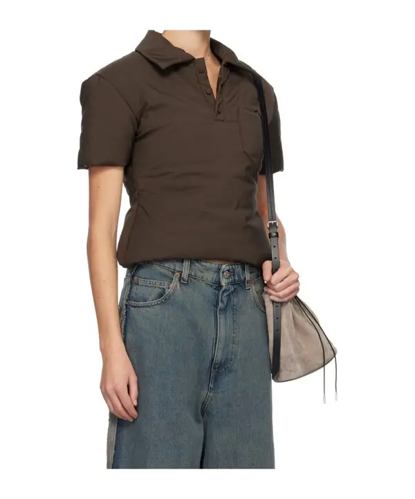 MAISON MARGIELA Padded Short Sleeve Polo Top
