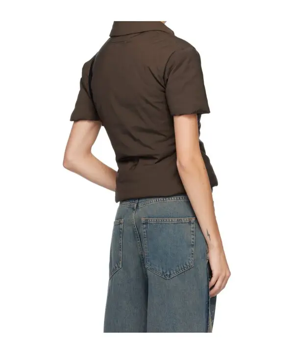 MAISON MARGIELA Padded Short Sleeve Polo Top