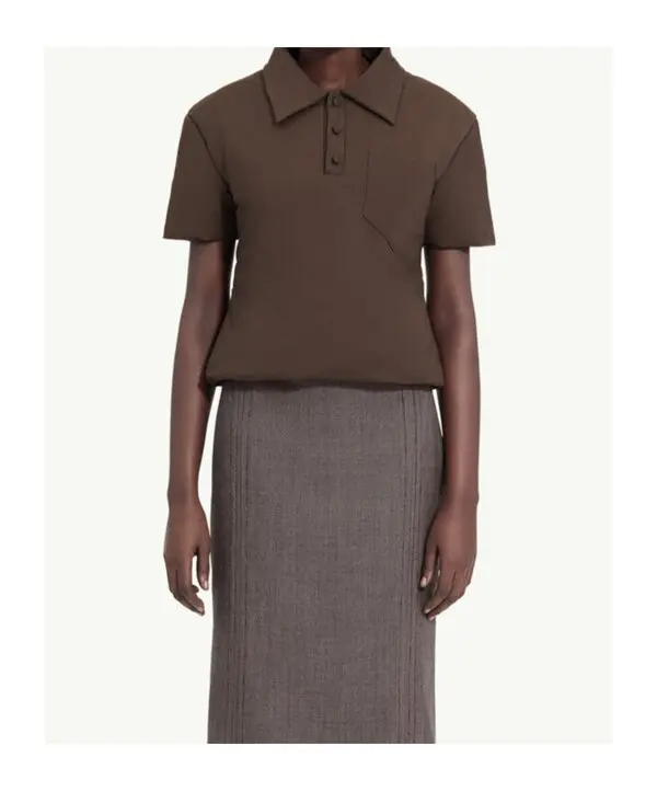 MAISON MARGIELA Padded Short Sleeve Polo Top