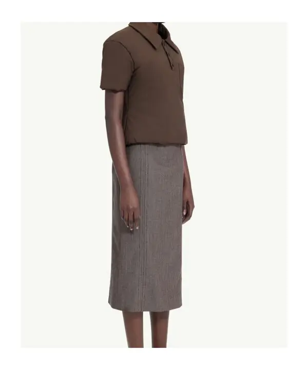 MAISON MARGIELA Padded Short Sleeve Polo Top