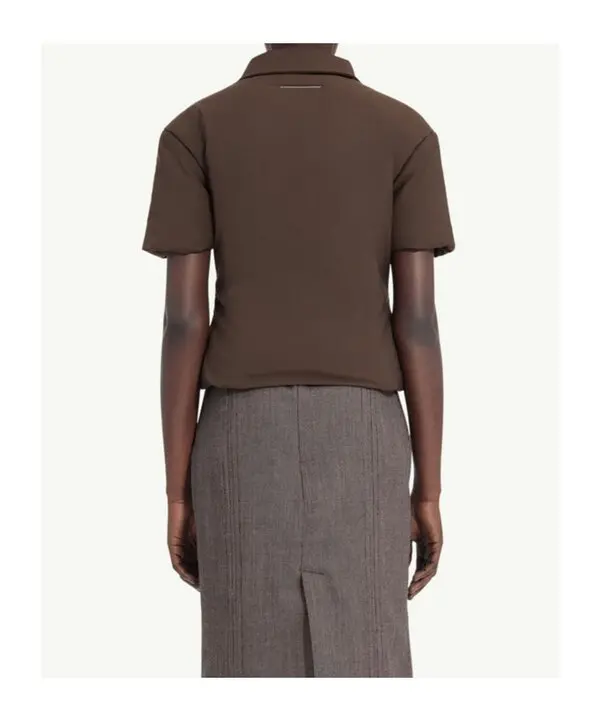 MAISON MARGIELA Padded Short Sleeve Polo Top