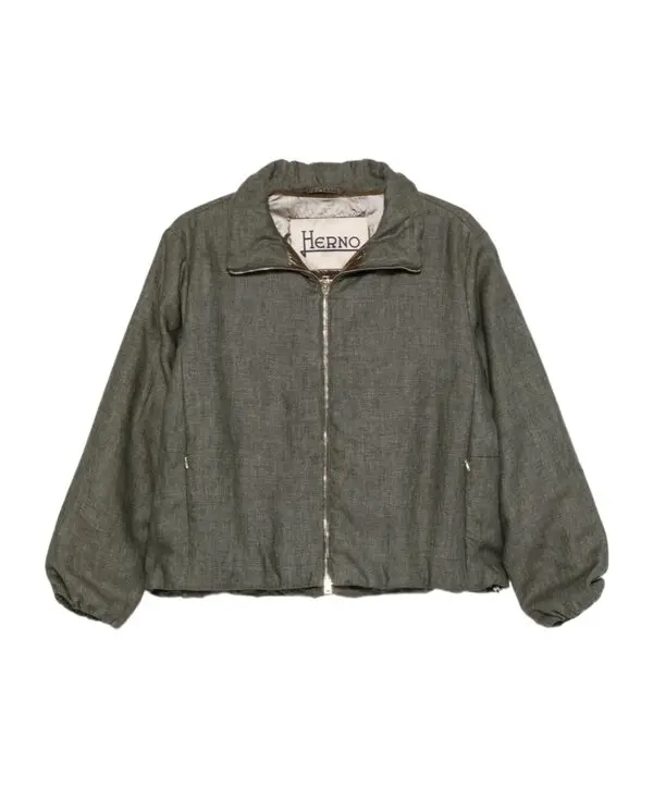 Herno High-neck Zip-up Jacket - Black