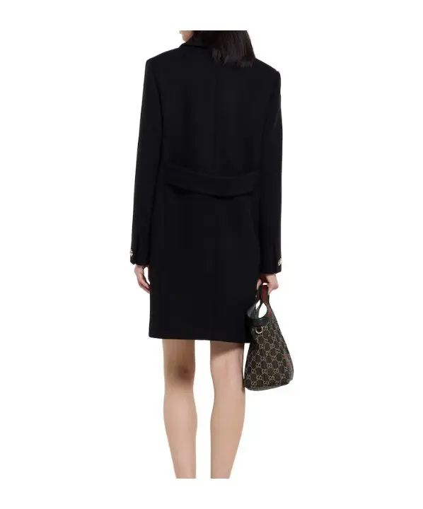 Gucci Single-breasted Batavia Coat With Interlocking G Patch
