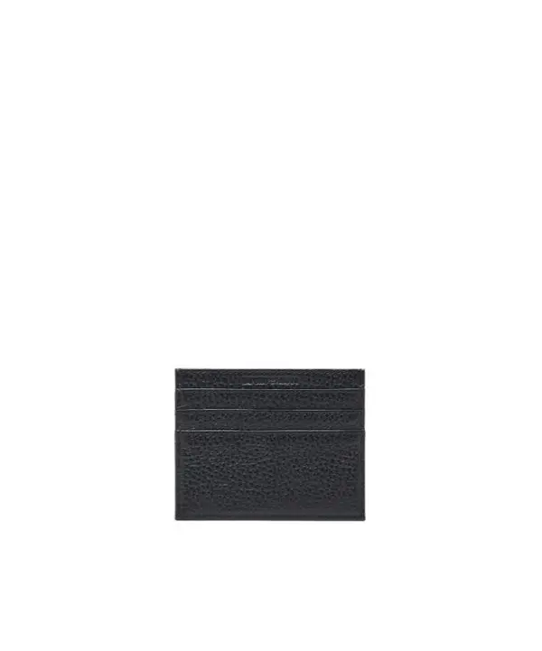 Emporio Armani Logo Engraved Belt And Cardholder Set