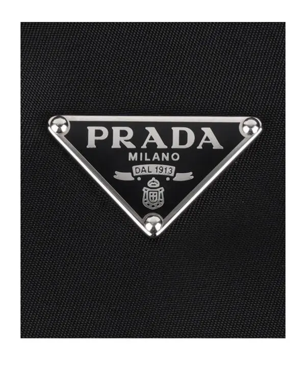 Prada Triangle-logo Button-up Coat