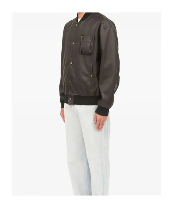 MAISON MARGIELA Leather-effect Bomber Jacket