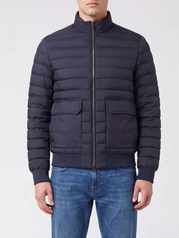 Herno Quilted Zip-up Jacket With Pockets