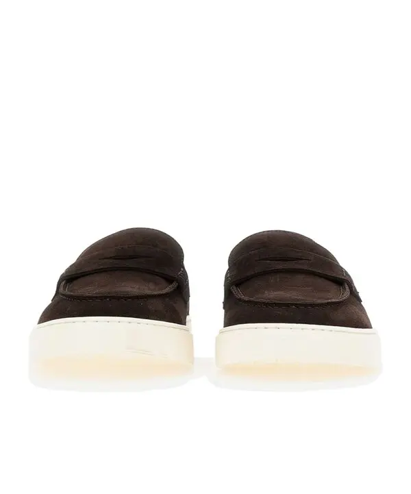 DOUCAL'S Penny Slip-on Loafers - Brown