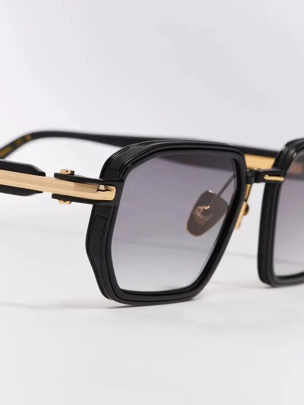JOHN DALIA Miles Geometric-frame Sunglasses - Gray