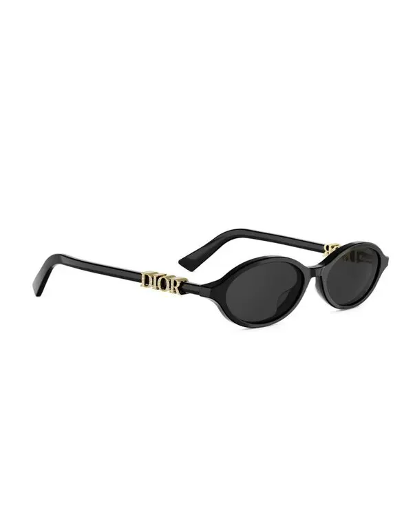 Dior Oval Frame Sunglasses With Branded Logo