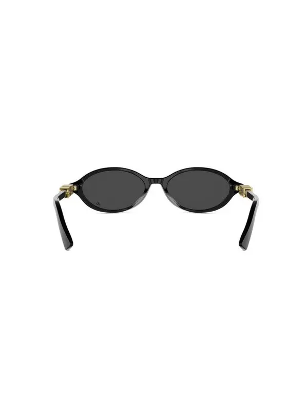 Dior Oval Frame Sunglasses With Branded Logo
