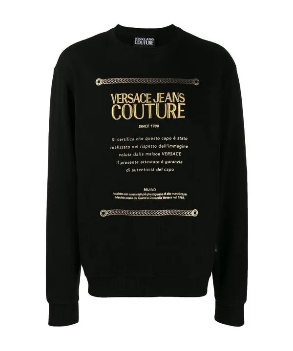 Versace Embroidered Logo Sweatshirt