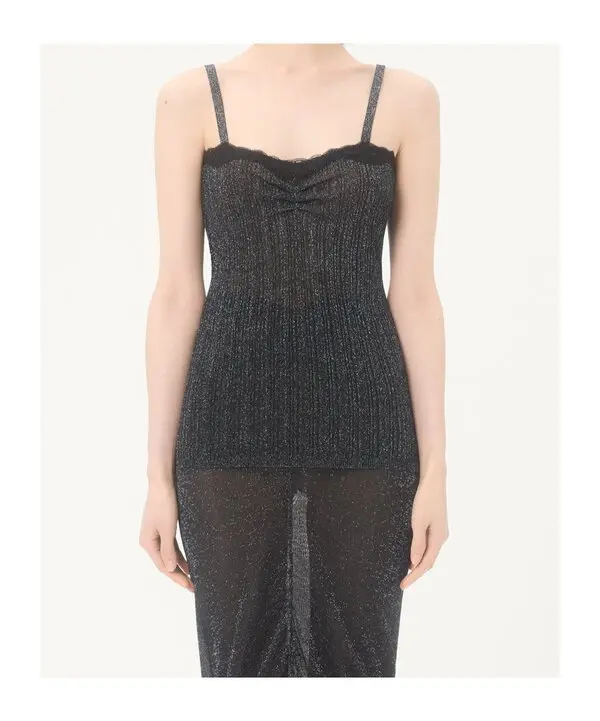 Valentino Garavani Lurex Knit Top With Sequin Details