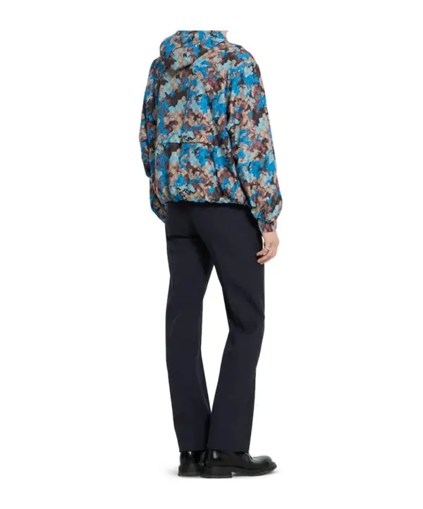 Gucci Gabardine Pants With Embroidered Logo - Dark Blue