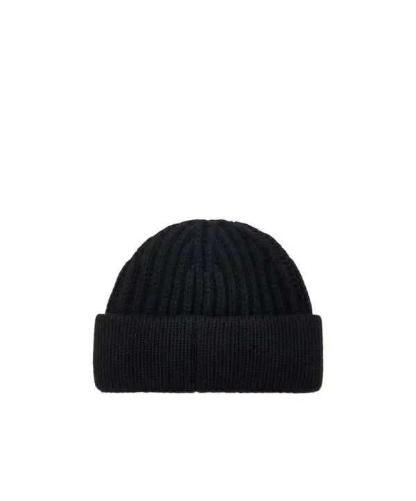 Gucci Wool Cashmere Beanie With Embroidery - Black