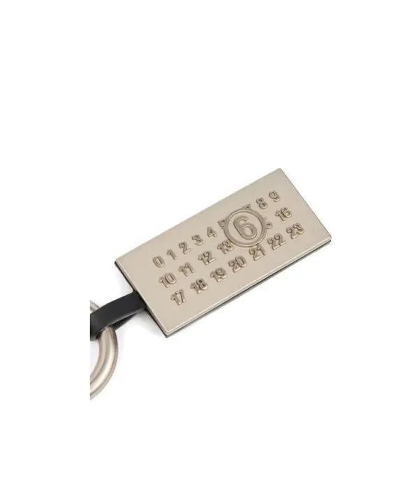 MAISON MARGIELA Leather Key Ring - Nude